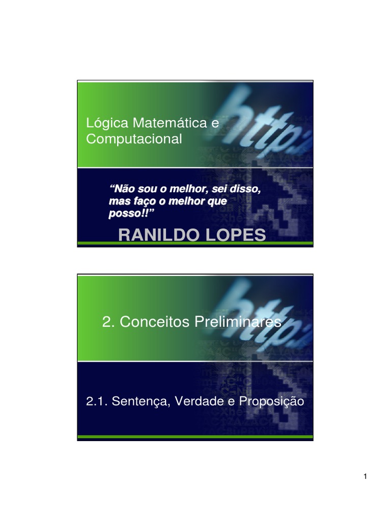 SLIDE LOGICA Matematica PDF | PDF