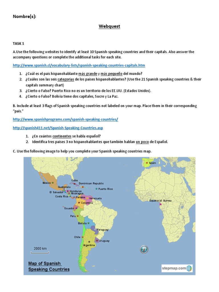 Webquest | PDF | Spanish Language | Spain