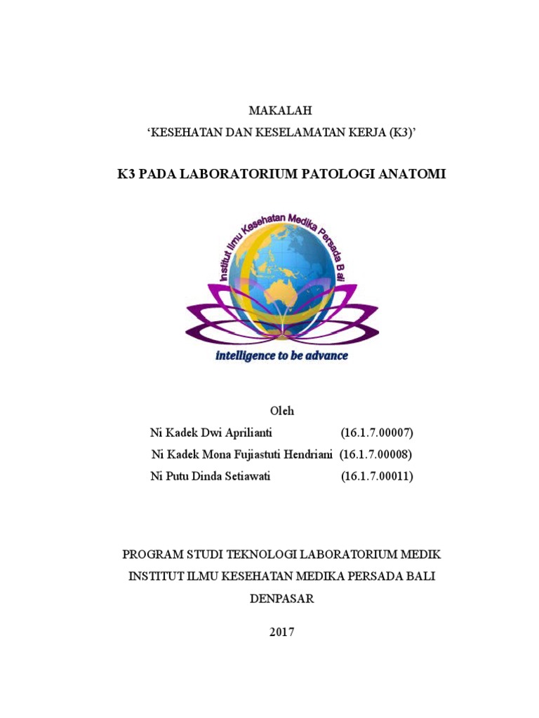 Makalah K3 Lab. Patologi Anatomi (Pak Putra) | PDF