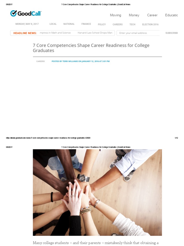 7 Core Competencies Shape Career Readiness For College Graduates ...