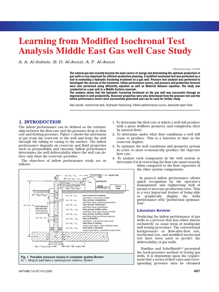 Optimizing Gas Well Production Through Modified Isochronal Testing and ...