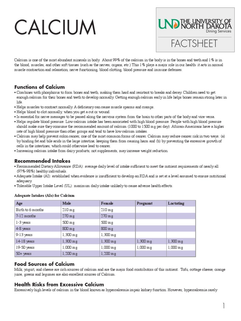 Calcium PDF | PDF