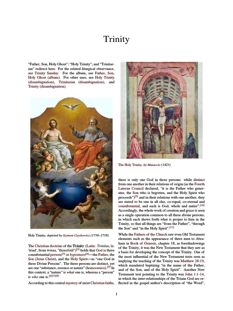 Trinity | Trinity | Gospel Of John