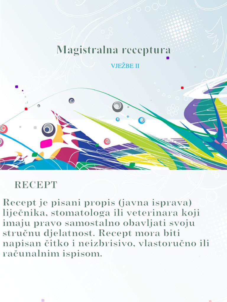 Magistralna Receptura II | PDF