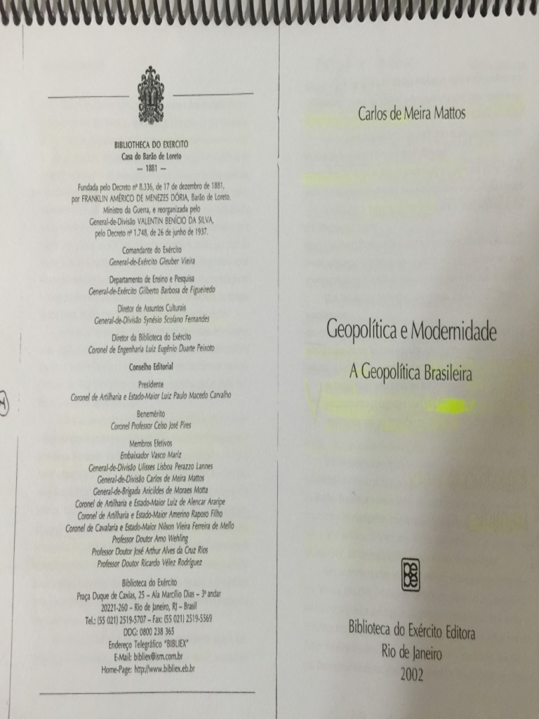 Carlos de Meira Mattos - Geopolitica e Modernidade | PDF