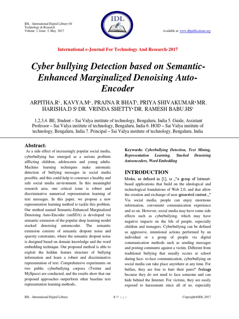 Cyber Bullying Detection Based On Semantic Enhanced Marginalized