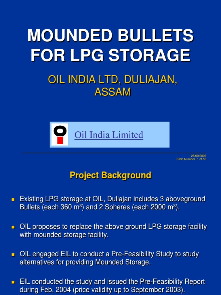 Mounded Bullets for LPG Storage Design | PDF | Liquefied Petroleum Gas ...