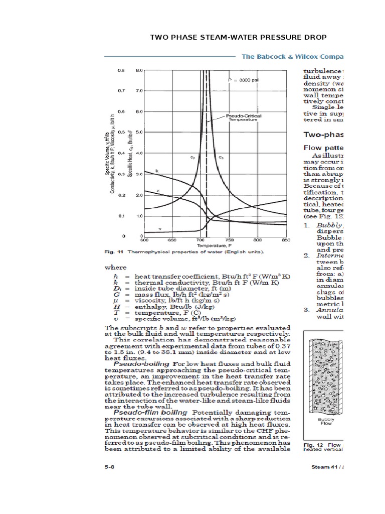 Two Phase Steam-Water Pressure Drop | PDF
