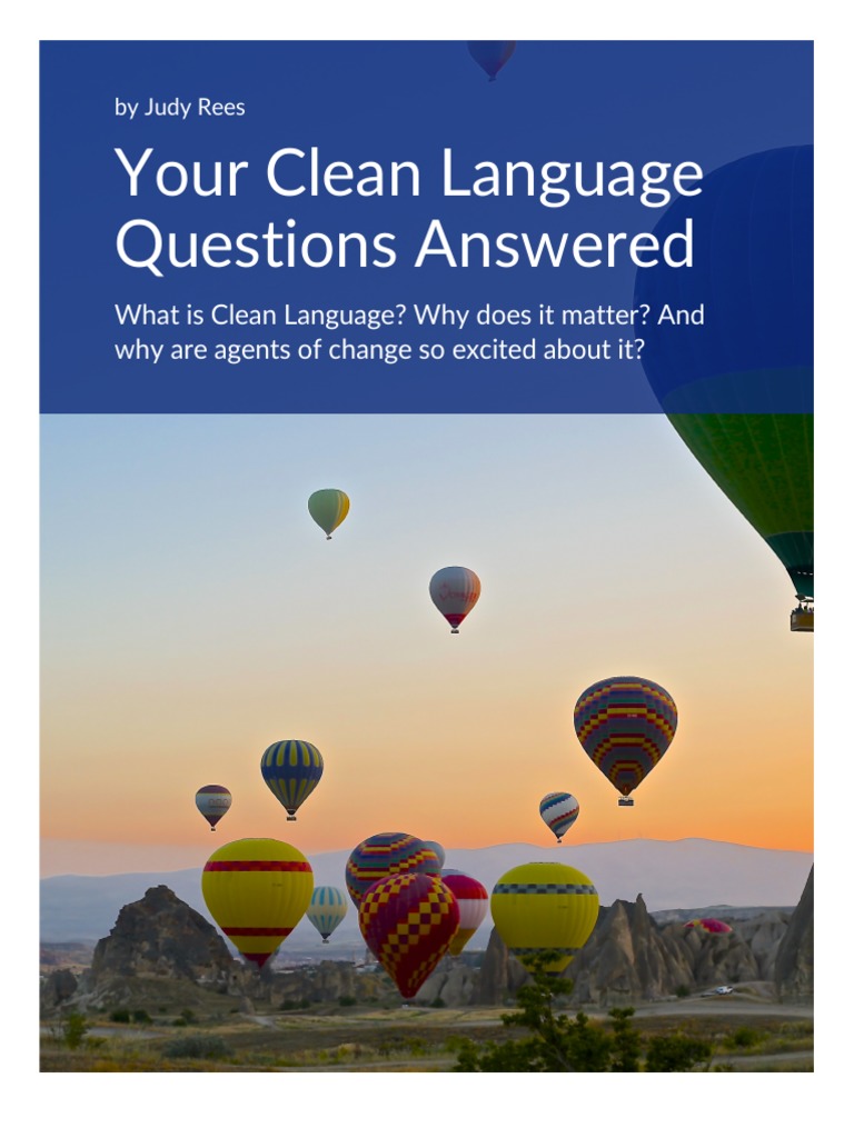 Clean Language Questions Answered - Judy Rees | PDF | Metaphor ...