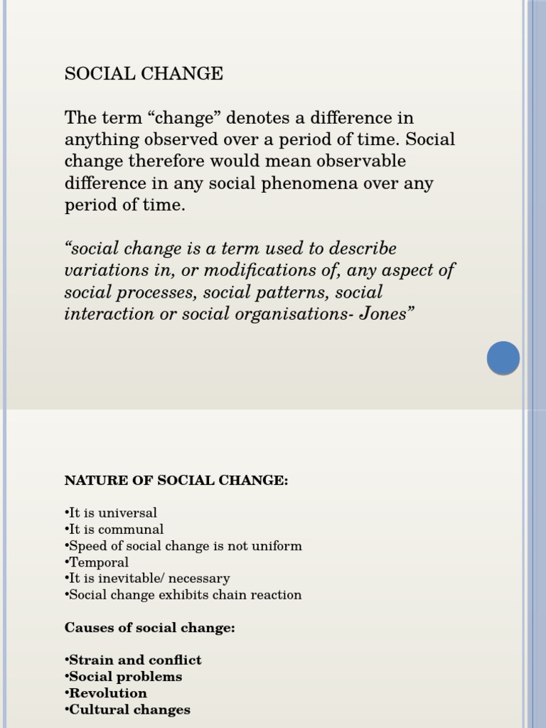 Social Change | PDF