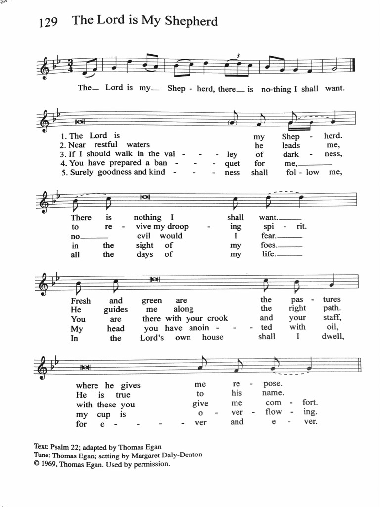 The Lord Is My Shepherd | PDF