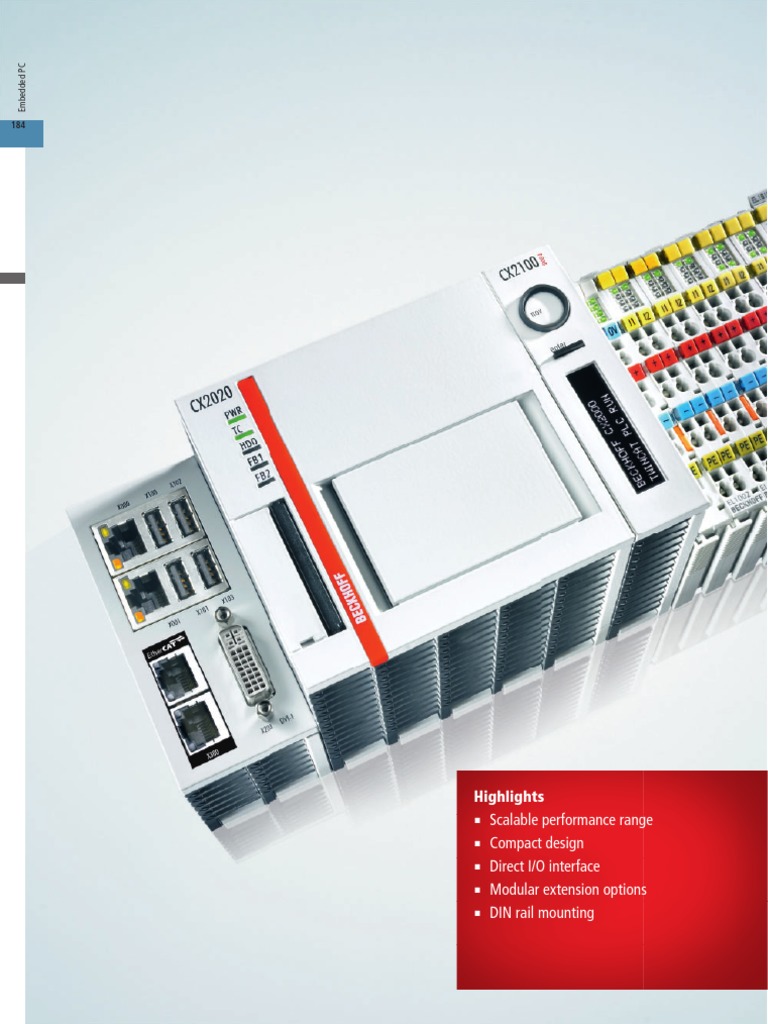 Beckhoff Embedded PC | PDF | Multi Core Processor | Secure Digital