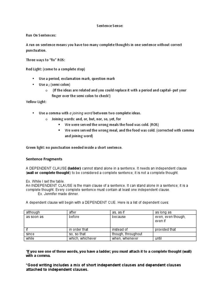 Sentence Sense | PDF | Clause | Sentence (Linguistics)