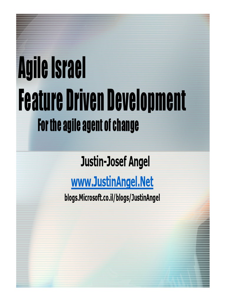 Metodología: Feature Driven Development | PDF | Agile Software ...