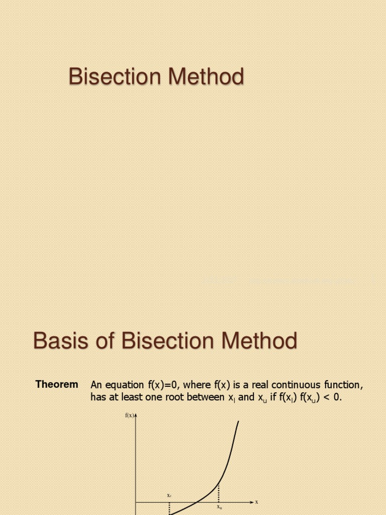 4 Bisection Method | PDF | Significant Figures | Numerical Analysis