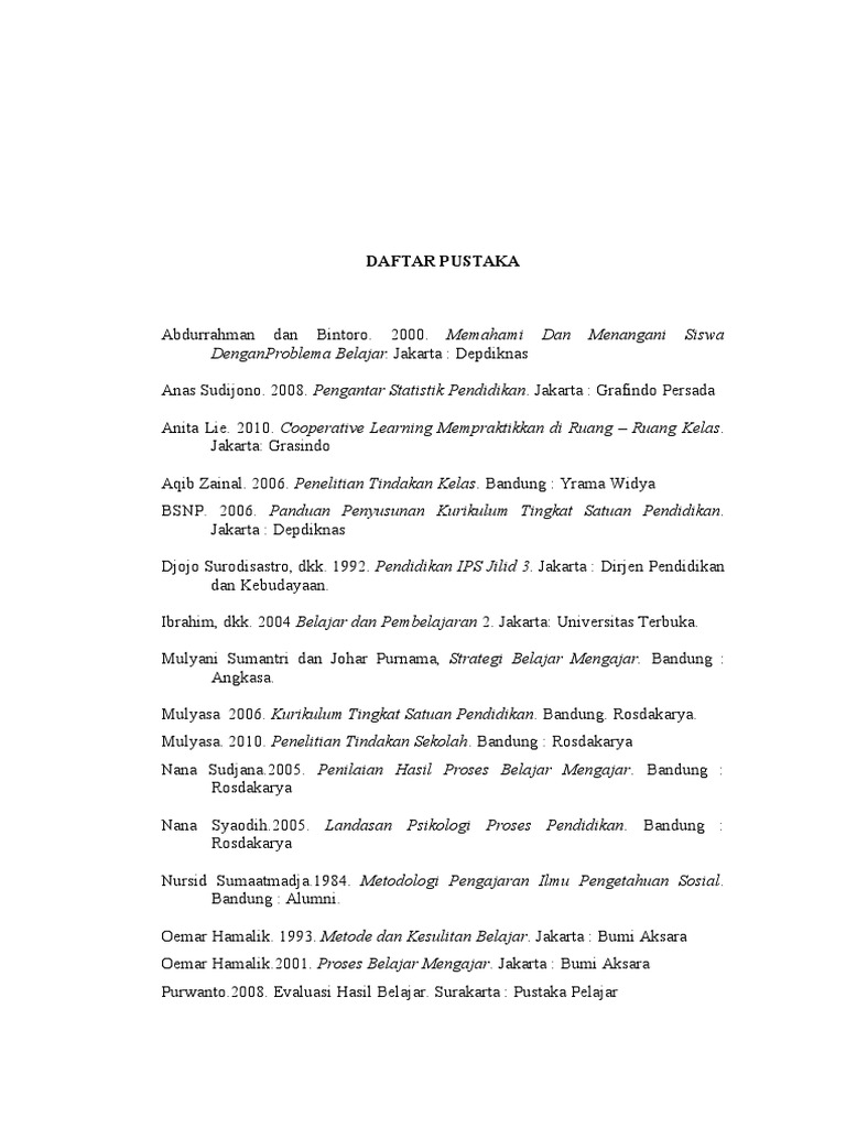 DAFTAR REFERENSI PUSTAKA | PDF