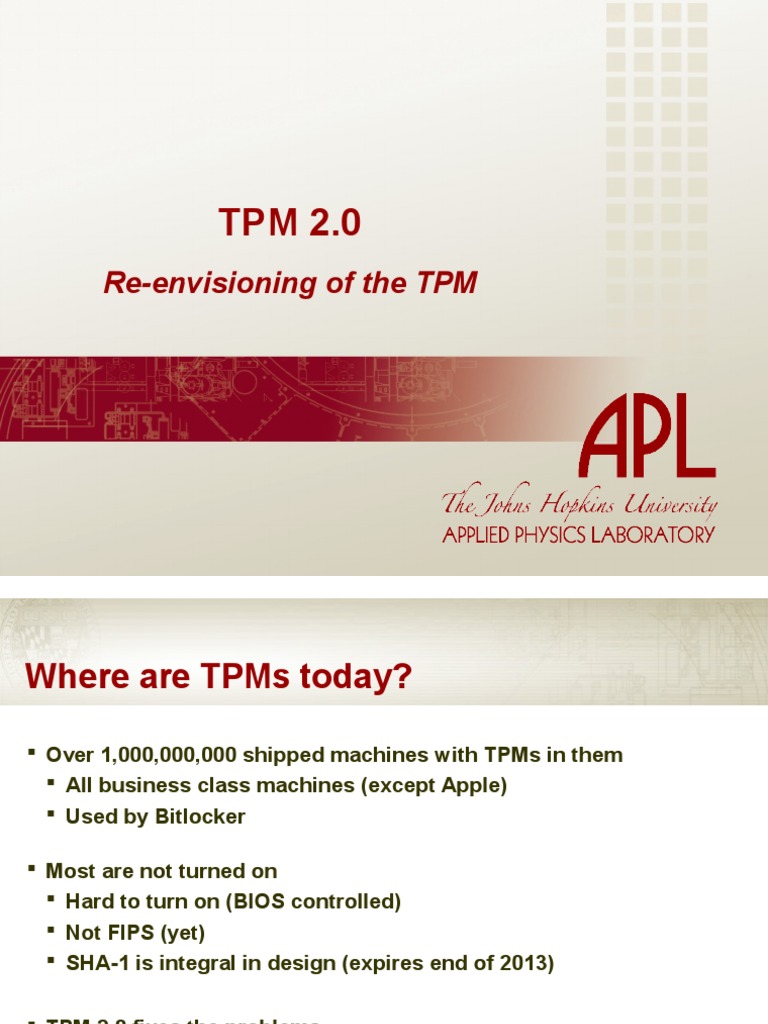 Trusted Platform Module v2 | PDF | Public Key Cryptography | Authentication