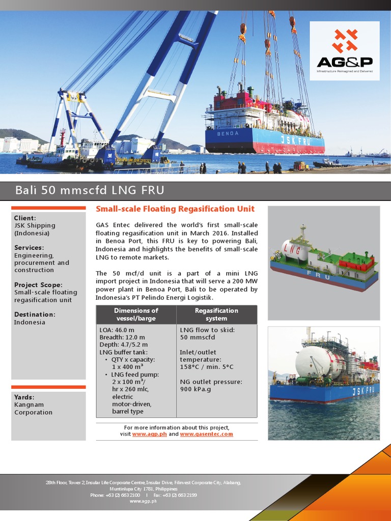 Bali 50 MMSCFD LNG FRU F1 | PDF | Liquefied Natural Gas | Gases