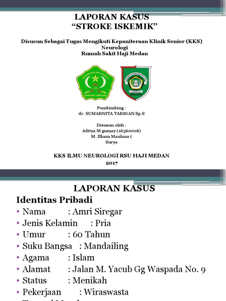 Lapkas Stroke Iskemik | PDF