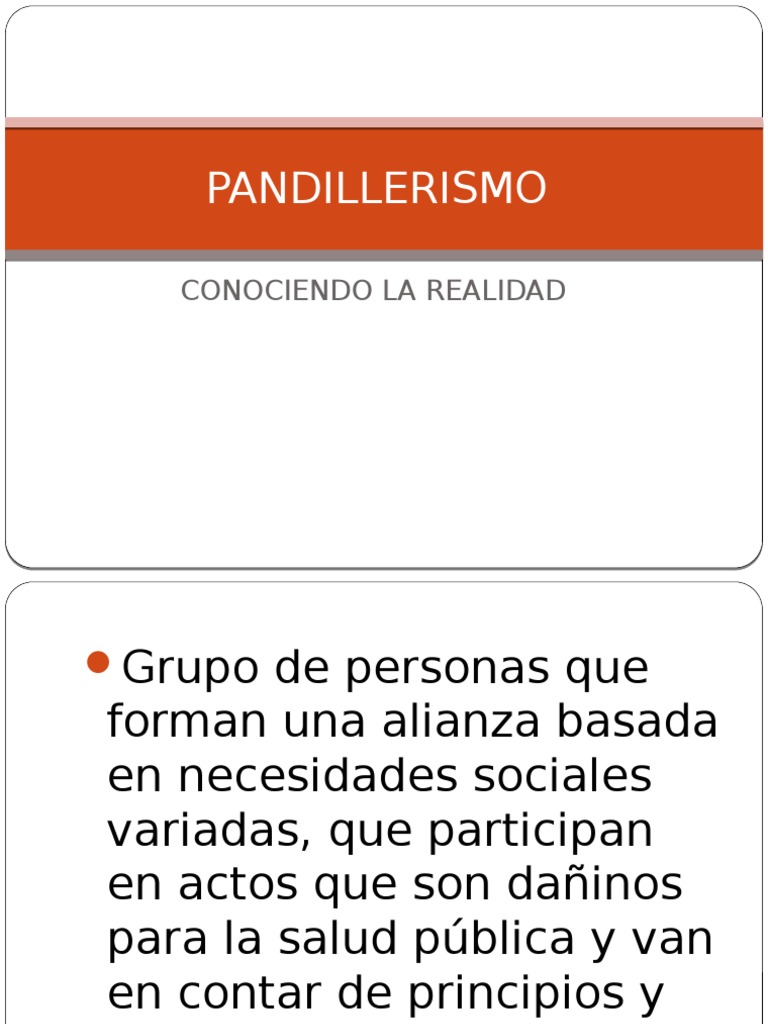 Pandillerismo: Causas y Características | PDF