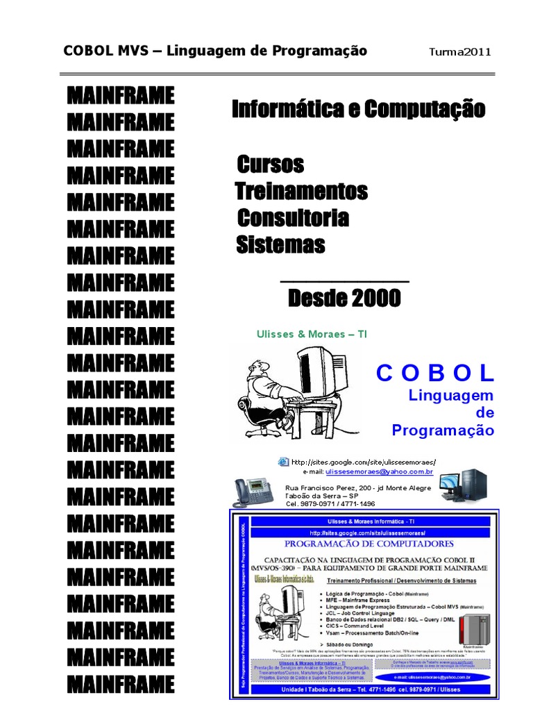 03 01 Cobol LinguagemdeProgramação Apostila PDF | PDF | Compilador | Byte