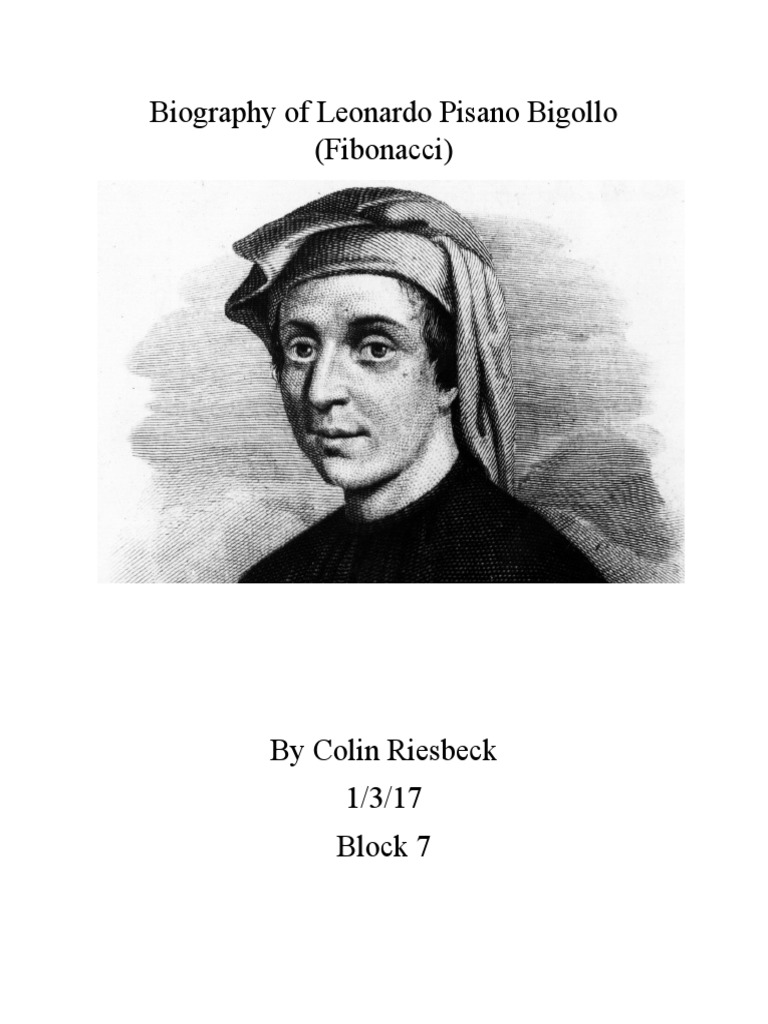 Biography of Leonardo Pisano Bigollo | PDF | Teaching Mathematics | Science