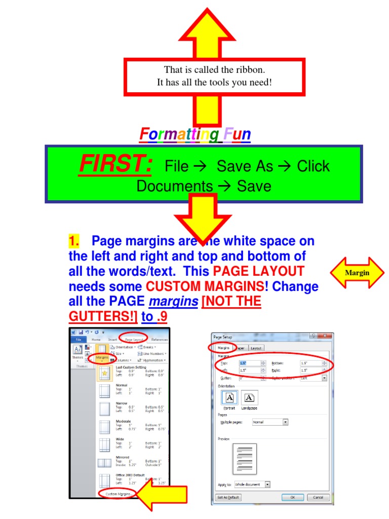 First:: File Save As Click Documents Save | PDF