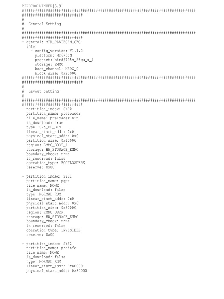 MT6735M Android Scatter | PDF | Computer Data | Data Management