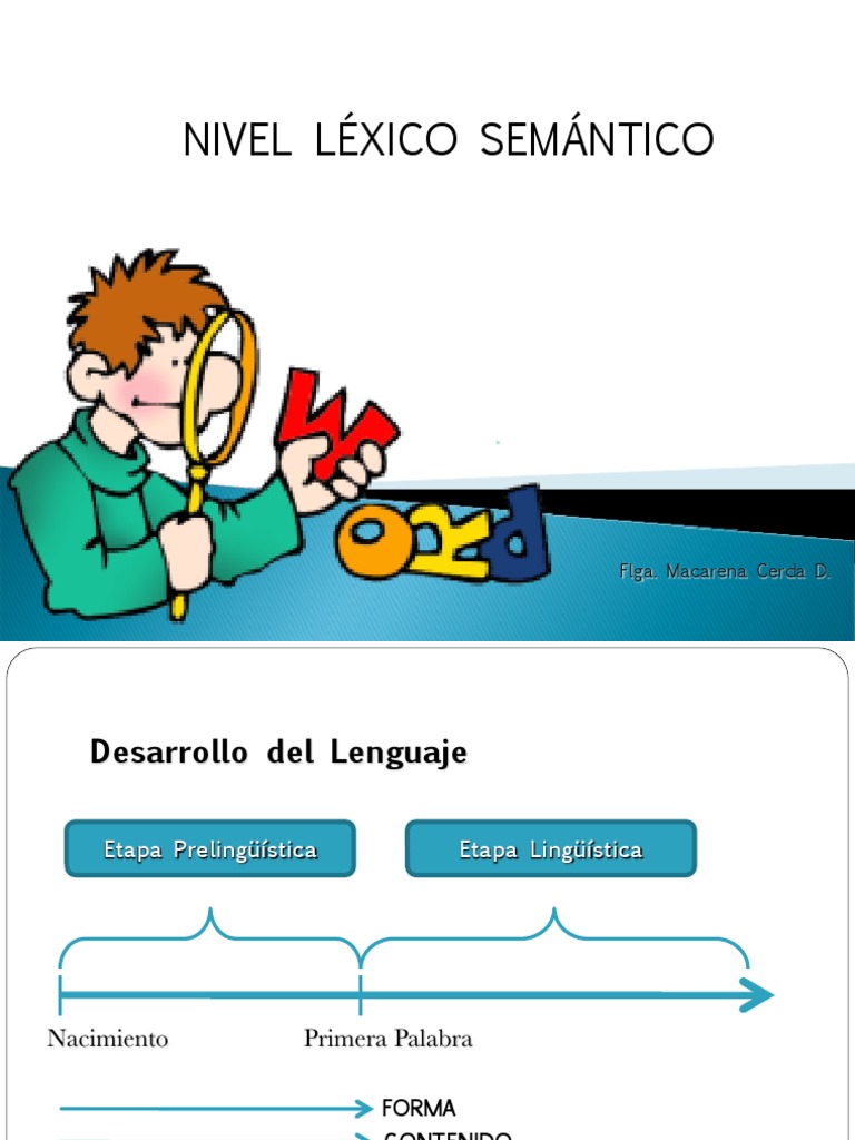 05 Desarrollo Lexico Semantico | PDF | Palabra | Ciencia cognitiva