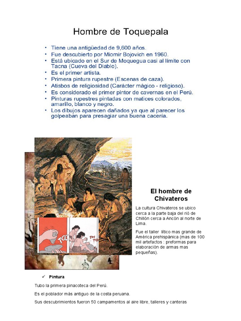 El Hombre de Toquepala | Pueblos Indígenas de las Américas | Grupos étnicos