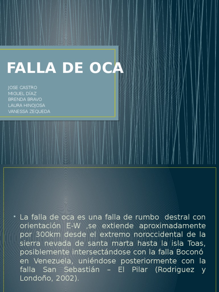 Falla de Oca: Geología y Estructura | PDF | Falla (geología) | Placas ...