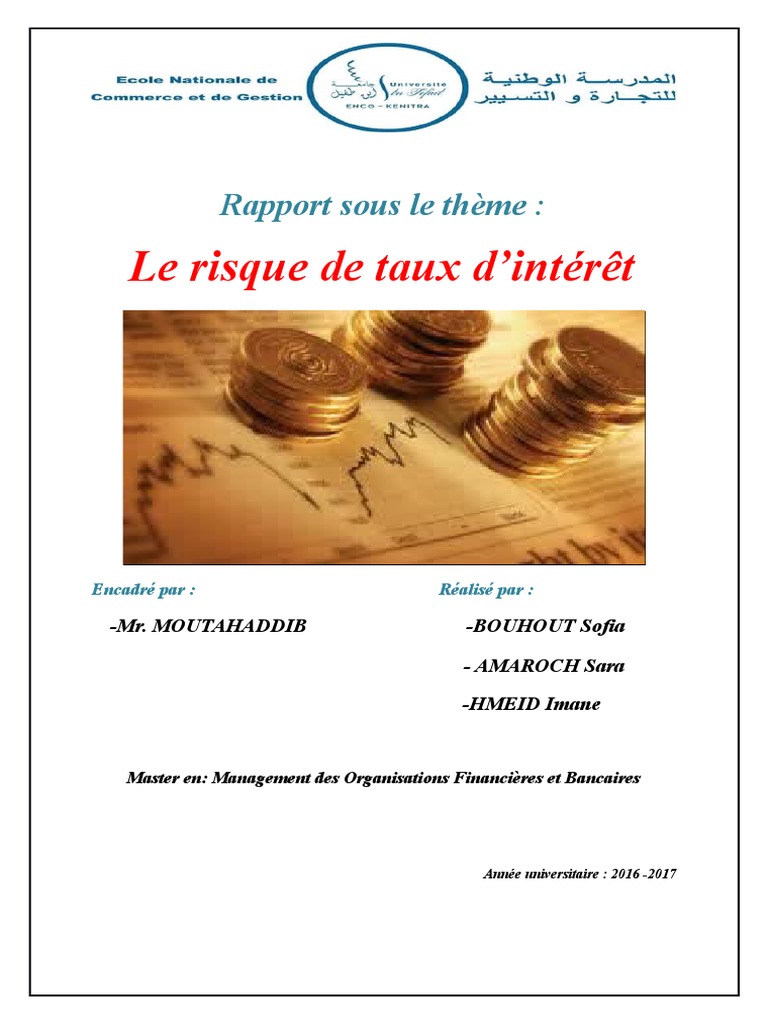 Le Risque de Taux D'interet Version Finale | PDF | Banques | Risque
