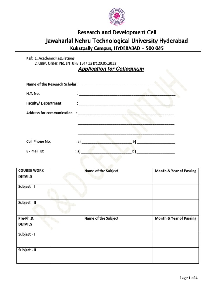 Research and Development Cell Research and Development Cell Research ...