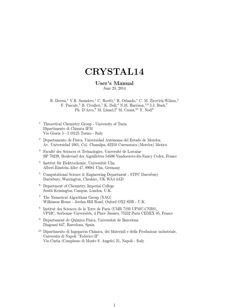 Crystal 14 | PDF | Crystal Structure | Condensed Matter Physics