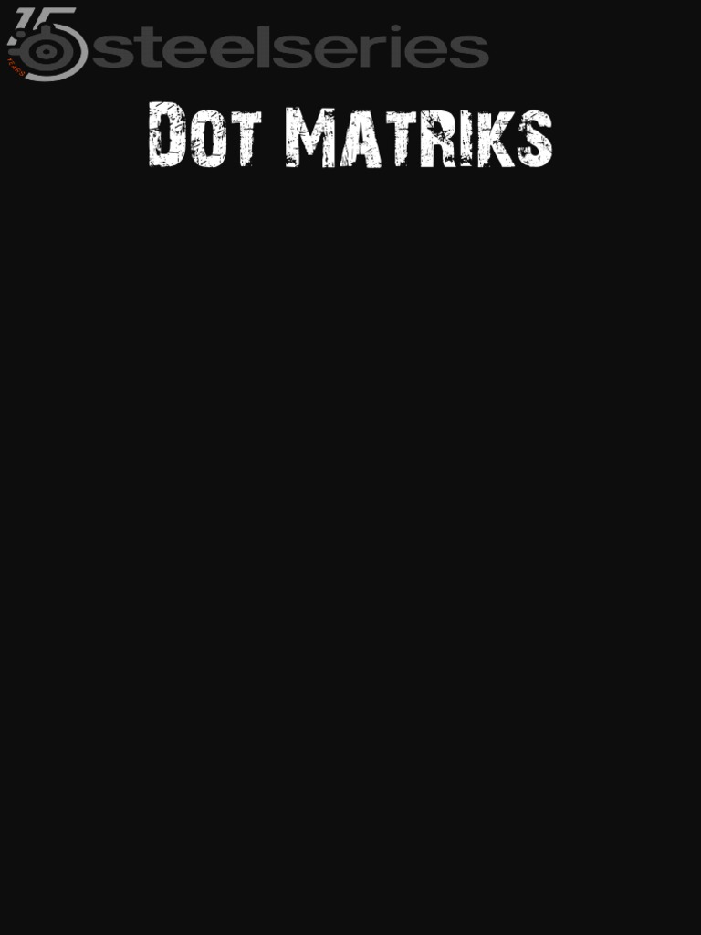 3.laporan Konfigurasi Dot Matriks | PDF