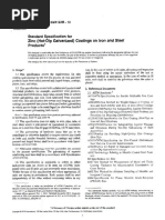 Hot-Dip Galvanizing Standard ASTM-A123 | PDF | Galvanization | Steel