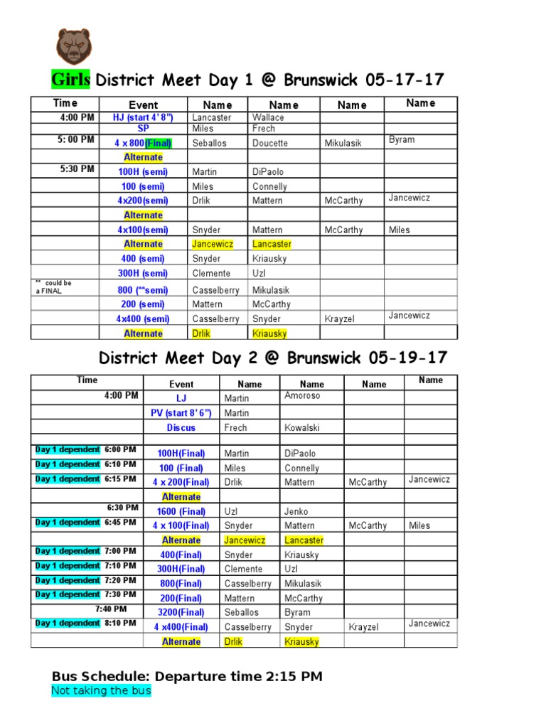 05.17-19.17 District Meet Line-Up | PDF