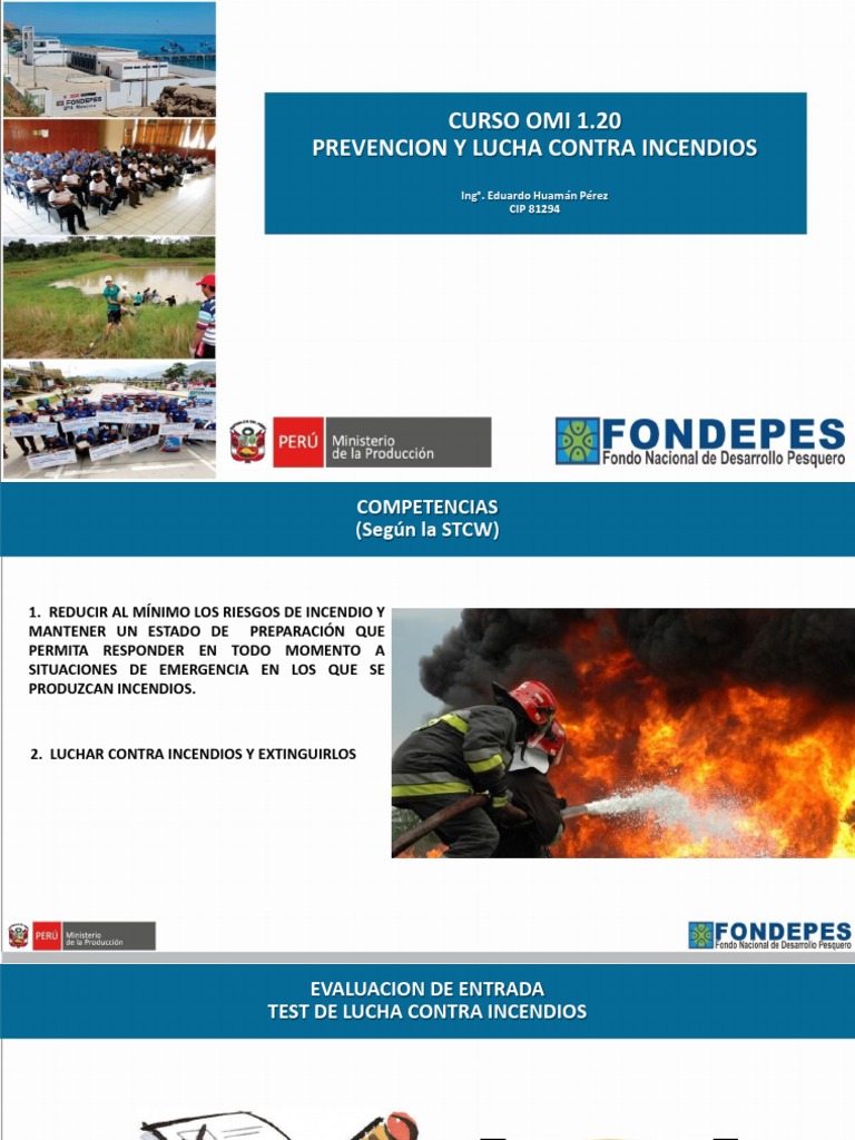 Curso OMI 1.2o Lucha Contra Incendios | PDF | Dióxido de carbono | Incendios