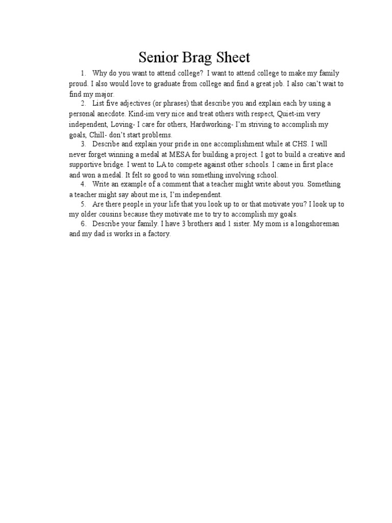 Seniorbragsheet | PDF
