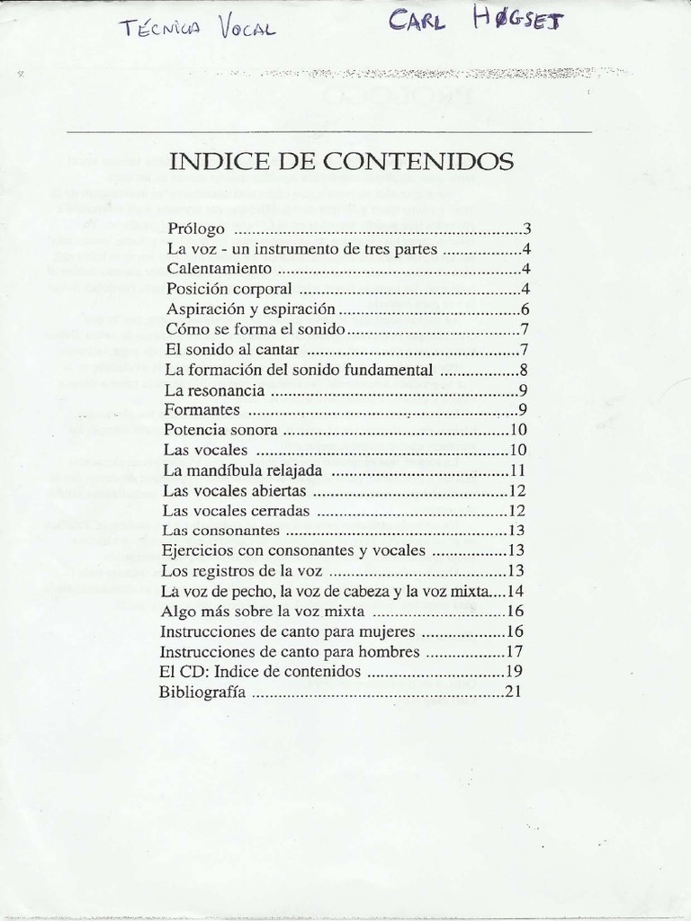 Carl Høgset - Técnica Vocal. 2 PDF | PDF