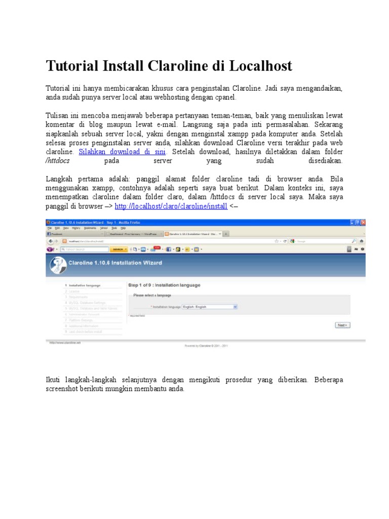 Tutorial Install Claroline Di | PDF