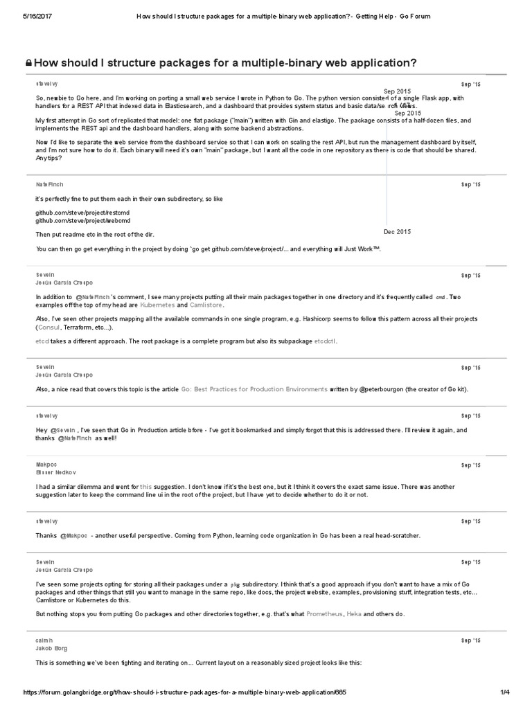How Should I Structure Packages For A Multiple-Binary Web Application ...