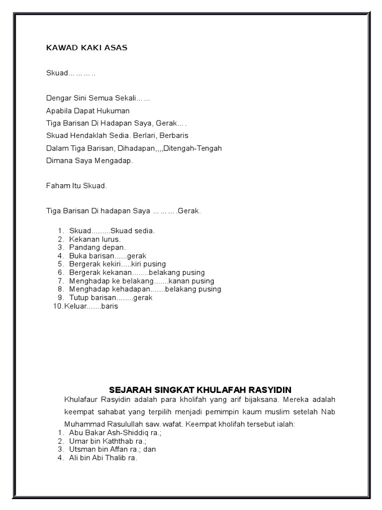 Doa Kawad Tkrs | PDF