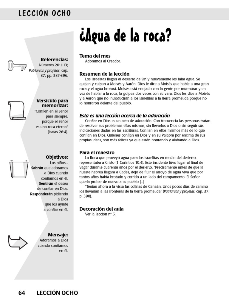 Agua en La Roca | PDF | Moisés | Dios