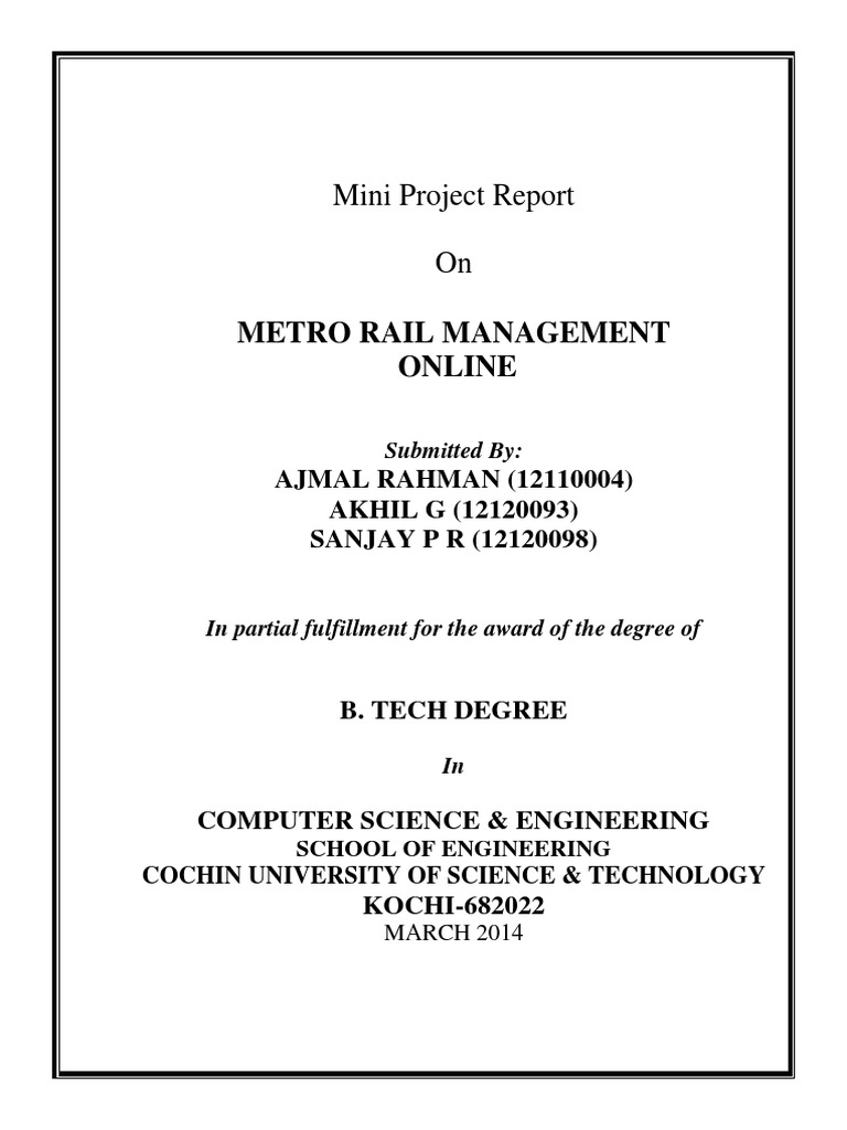 Metro Rail Management Online | PDF | Java Server Pages | Html