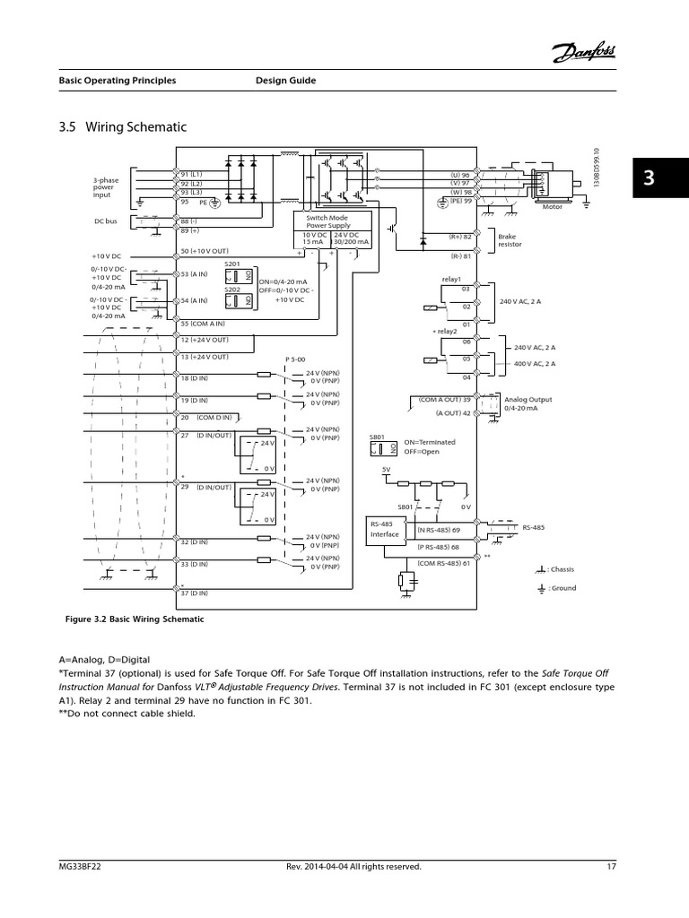 Wỉing Schematic Danfoss | PDF | Bipolar Junction Transistor | Power Supply