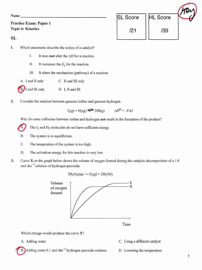 Practicetopics 6 Paper 1 Key | PDF