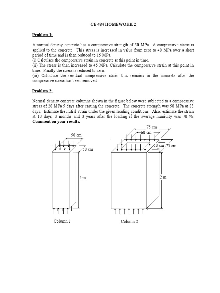 Ce 484 Homework 2 Problem 1 | PDF