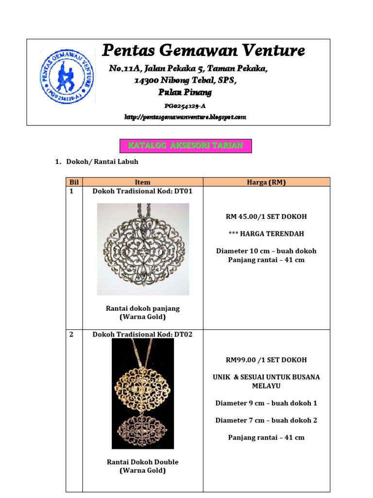 Malay Traditional Dance Accessories Designed | PDF
