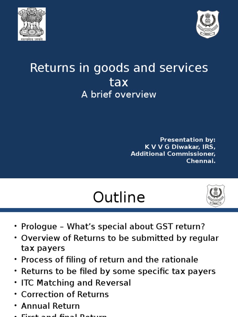 Returns in Goods and Services Tax: A Brief Overview | PDF | Invoice ...